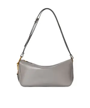 Gucci Gucci Half Horsebit Medium Shoulder Bag Grey