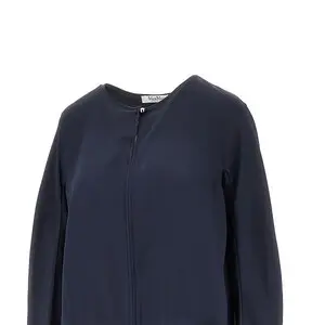 Max Mara Mitico Crewneck Long-sleeved Blouse - Black
