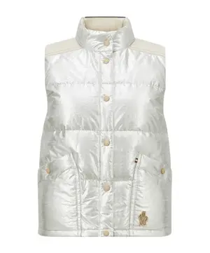 Moncler Pinchot Lamé Down Vest