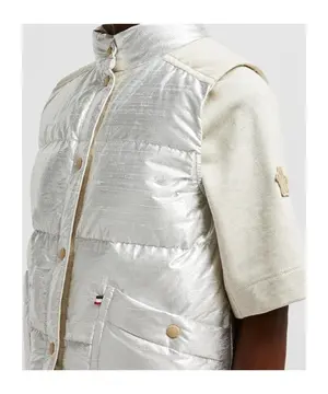 Moncler Pinchot Lamé Down Vest