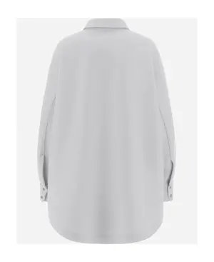 Herno Felted-finish Buttoned Long Shirt