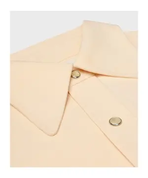 Celine Shirt In Viscose And Silk Cady - Vanilla
