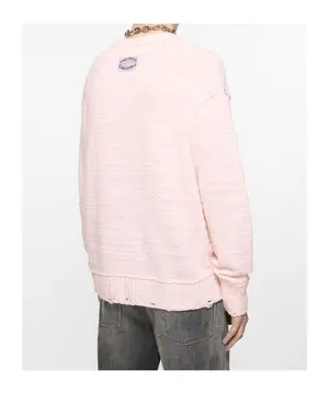 Acne Studios Crew Neck Distressed Sweater