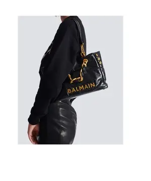 Balmain 1945 Soft Tote Bag - Black