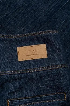 AMI Paris Wrapped Belted Balloon Fit Jeans - Indigo