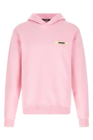Jacquemus The Gros Grain Long-sleeve Hoodie - Pink
