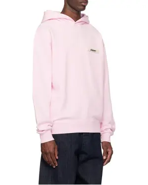 Jacquemus The Gros Grain Long-sleeve Hoodie - Pink