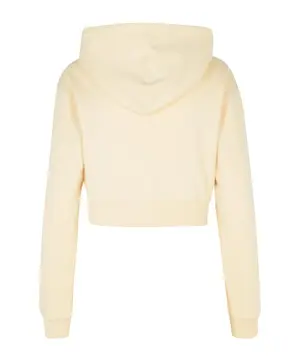 Moschino Logo Printed Cropped Hoodie