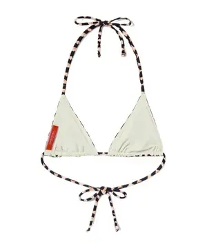 La DoubleJ Printed Triangle Bikini Top - Multicolor