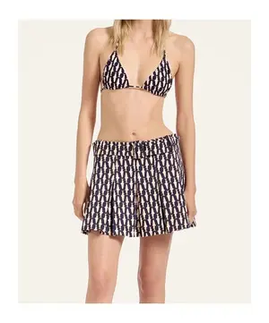 La DoubleJ Printed Triangle Bikini Top - Multicolor