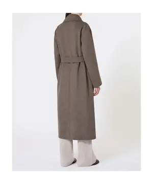 Max Mara Luna Belted Long Coat - Brown