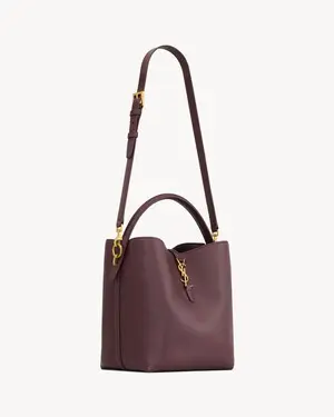 Saint Laurent Le 37 Supple Bucket Bag - Cabernet Red