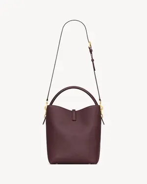 Saint Laurent Le 37 Supple Bucket Bag - Cabernet Red