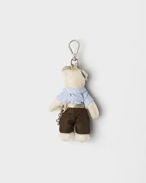 Prada Teddy Charm Keychain - Multicolor
