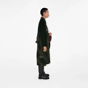 Burberry Reversible Belted Trench Coat With Checked Paneling