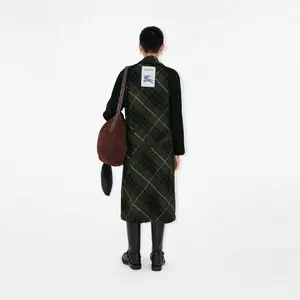 Burberry Reversible Belted Trench Coat With Checked Paneling
