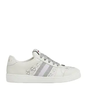 Gucci Screener Sneakers - Light Gray