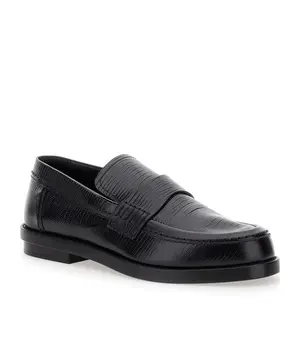 Alexander McQueen Embossed Slip-on Loafers