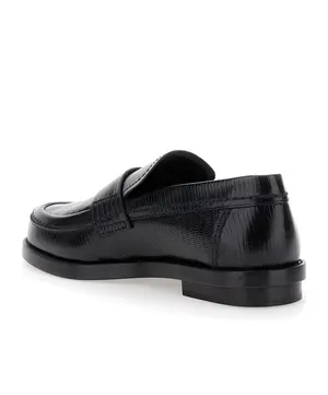 Alexander McQueen Embossed Slip-on Loafers