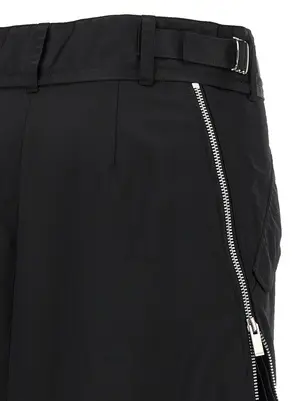 Sacai Zip Detailed Pleated Skirt