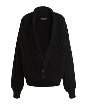 Dolce & Gabbana Oversized Ribbed Cardigan