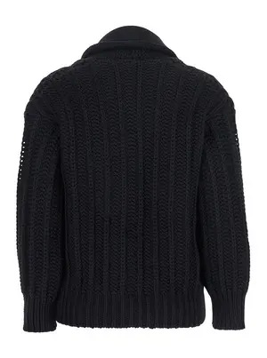 Dolce & Gabbana Oversized Ribbed Cardigan