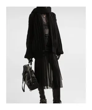 Dolce & Gabbana Oversized Ribbed Cardigan