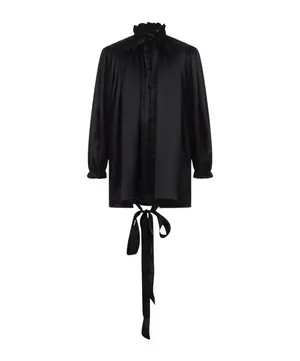 Balenciaga Long Sleeve Lace-up Back Blouse