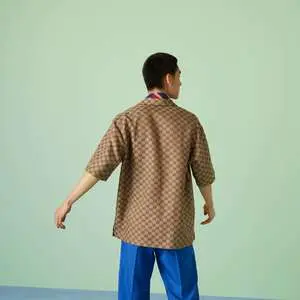 Gucci Gg Supreme Oversized Shirt
