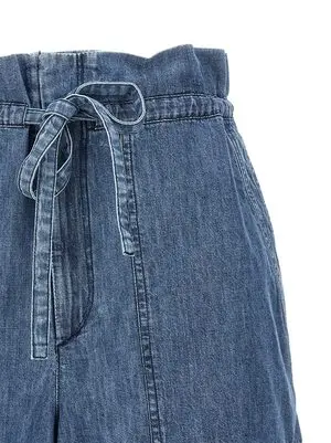 Isabel Marant Étoile Denim Drawstring Shorts - Blue