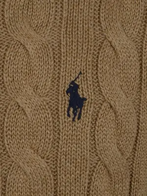 Polo Ralph Lauren Cable-knit Half-zip Jumper - Brown