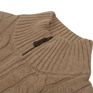 Polo Ralph Lauren Cable-knit Half-zip Jumper - Brown