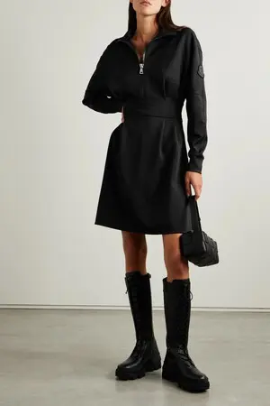 Moncler Long-sleeve Zipper Dress