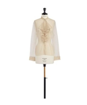 Dior Tulle Ruffle Front Top - No