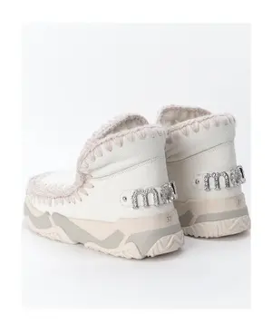 Mou Eskimo Embellished Trainers - White