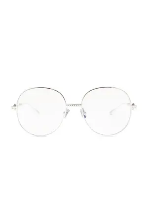 Valentino Garavani Round Frame Glasses - White