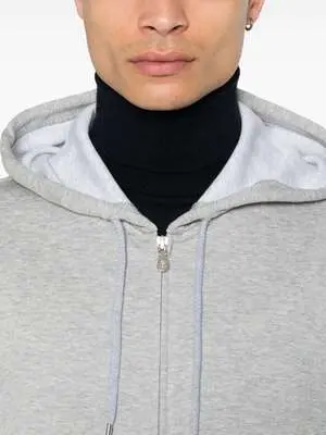 Brunello Cucinelli Zip-up Drawstring Hoodie - Grey