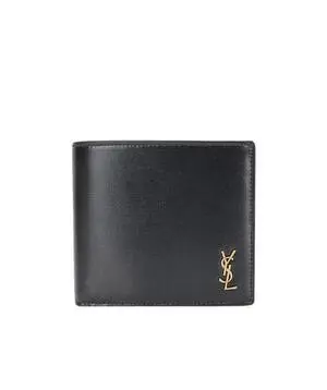 Saint Laurent Tiny Monogram East West Wallet - Black