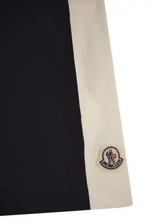 Moncler Logo Patch Drawstring Jersey Shorts