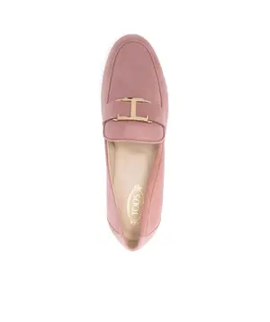 TOD'S Flat Loafers With Logo Detail
