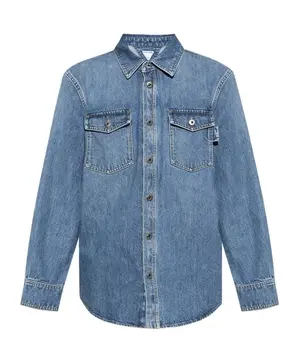 Bottega Veneta Long Sleeve Denim Jacket - No