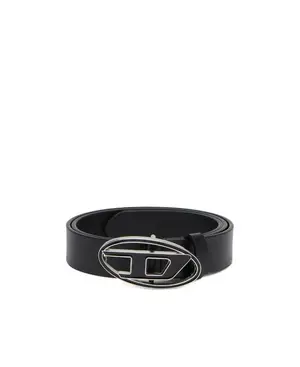 DIESEL® Logo Buckled Belt - Black