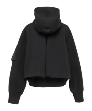 Sacai Zip-up Hooded Jacket - Black
