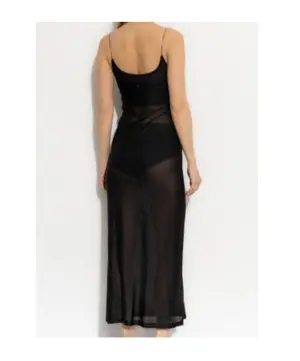 Alaïa Slip Dress With Chain Straps