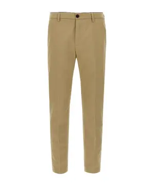 DEPARTMENT 5 Pleated Tailored Trousers With Zip Fly - Beige
