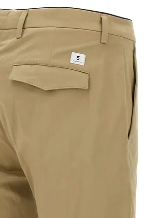 DEPARTMENT 5 Pleated Tailored Trousers With Zip Fly - Beige