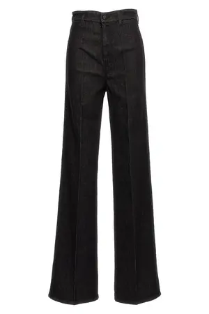 Max Mara Dark Wash Wide-leg Jeans
