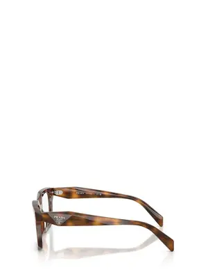 Prada Square Frame Eyeglasses - Brown