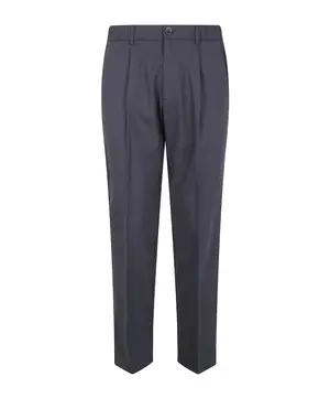 Herno Elasticated Waist Pleated Trousers - Black