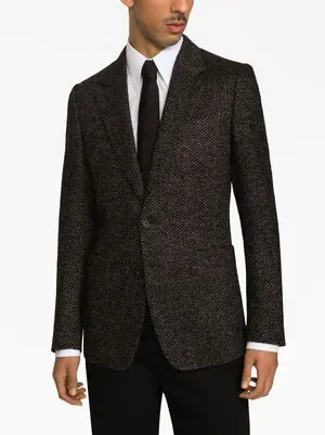Dolce & Gabbana Dolce Gabbana Single-breasted Blazer - Black
